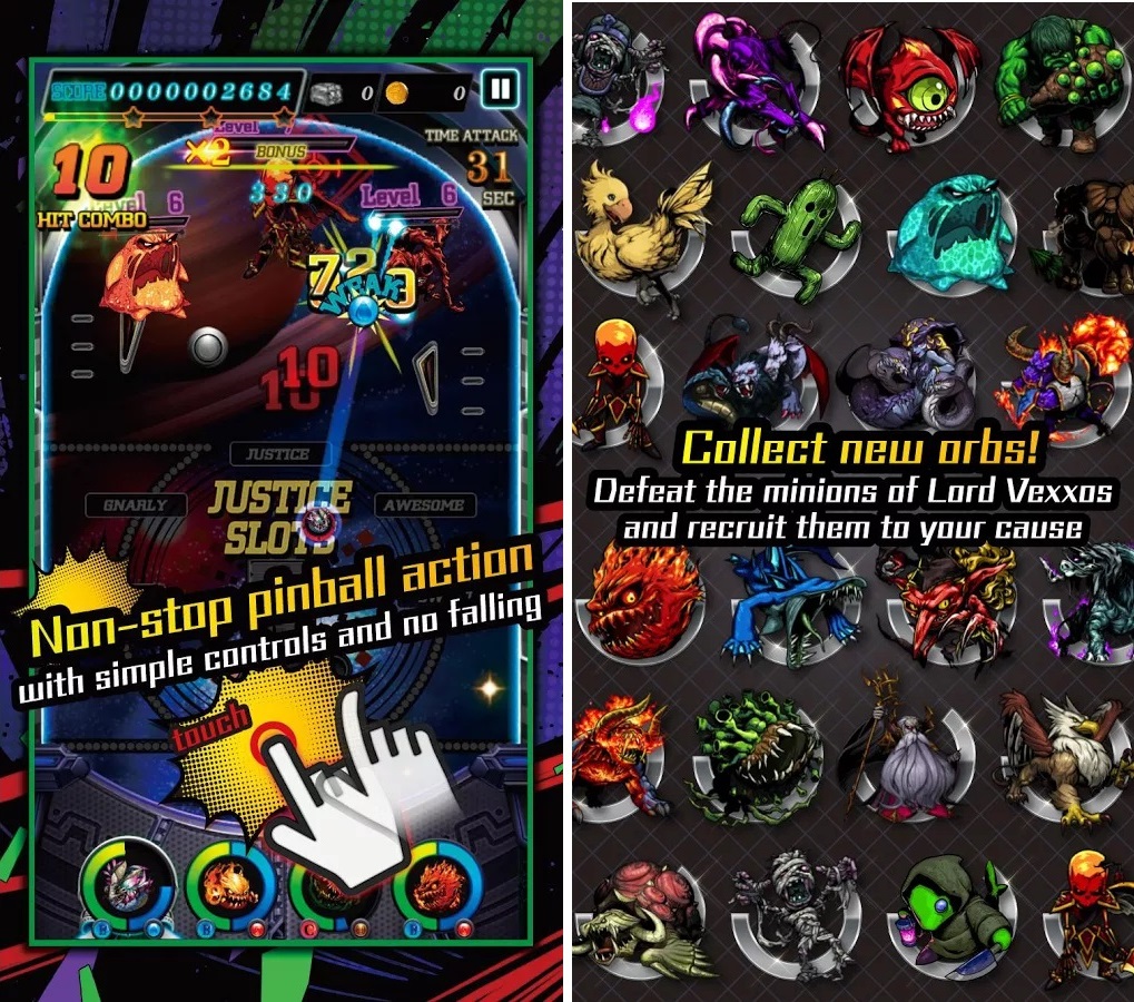 Final Fantasy XV pinball RPG spin-off game Justice Monsters V released ...