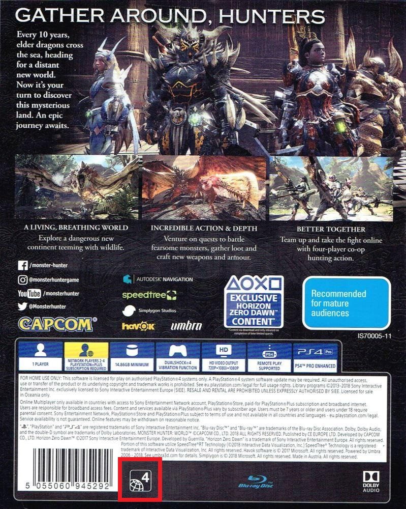 PS4 Games Region Codes Explained - GamerBraves