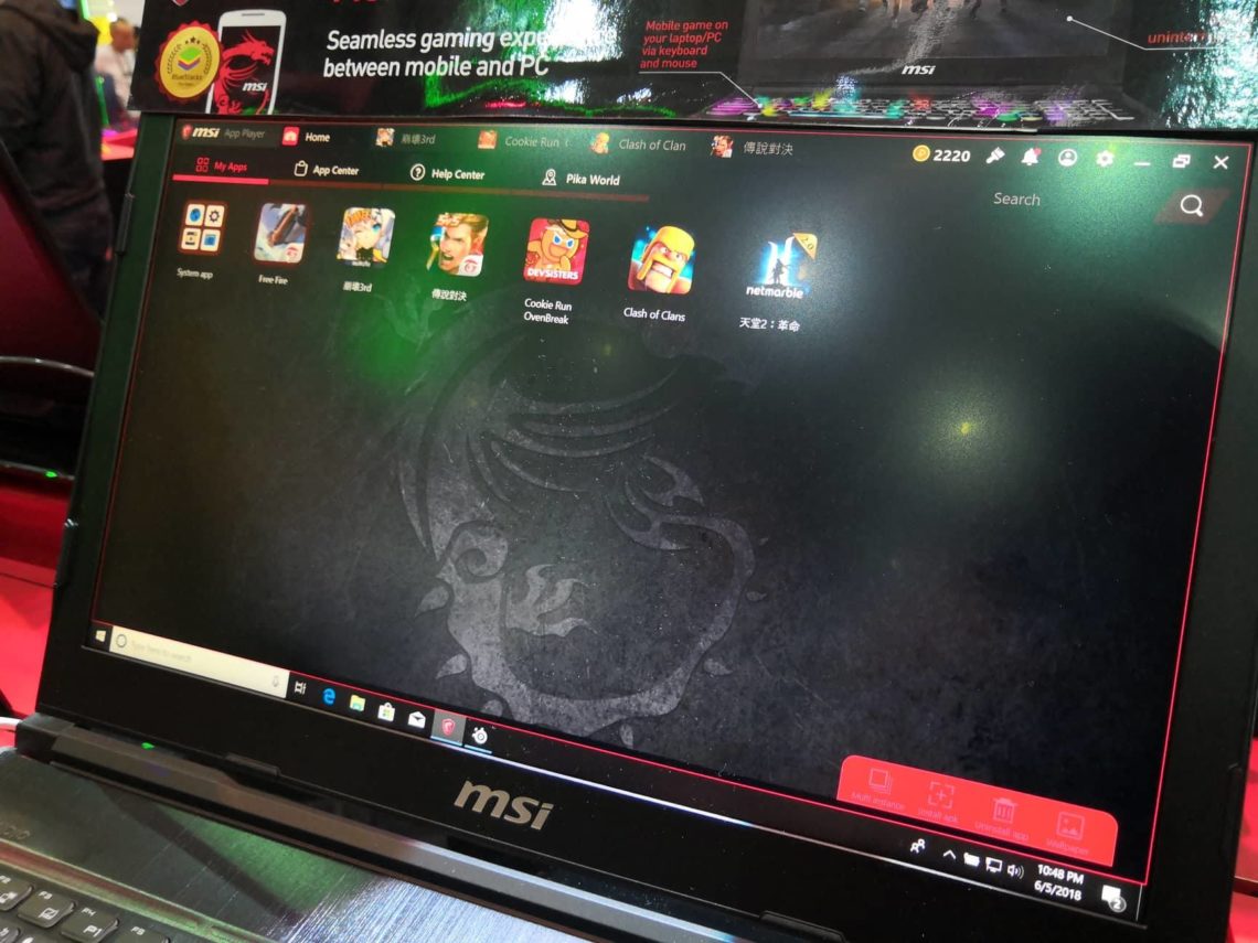 MSI reveals the MSI APP Player that let users enjoy mobile games on ...