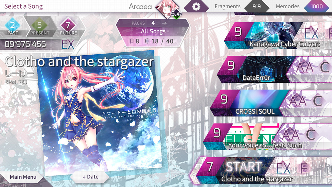 Mobile rhythm game Arcaea updated with new song pack, features, and ...