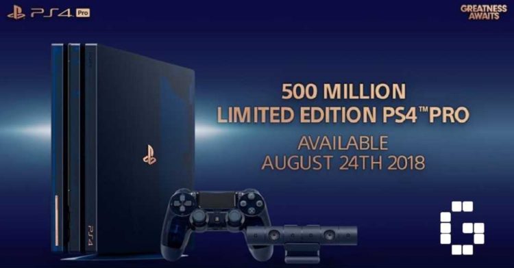 Limited Edition PlayStation 4 Pro In Celebration of Over 500 Million ...