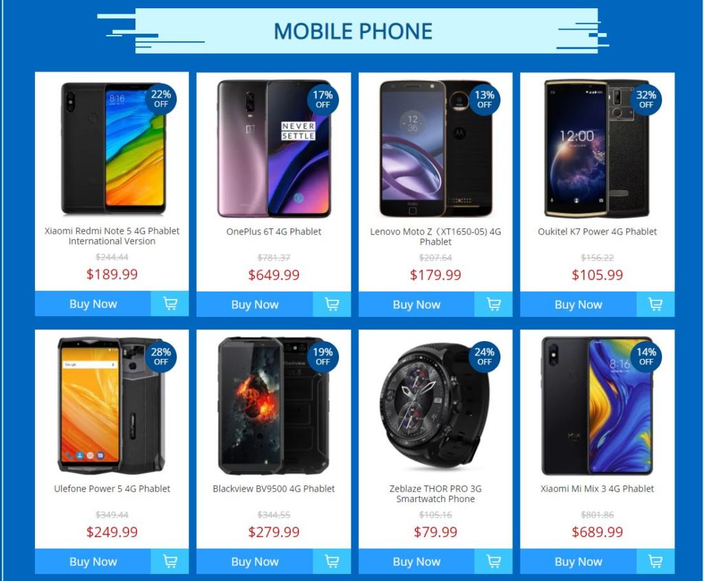 Smartphone promotion on GearBest - GamerBraves