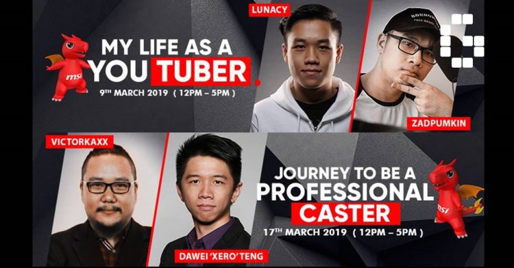 MSI to hold Youtuber Workshop and Caster Workshop for FREE this month - GamerBraves