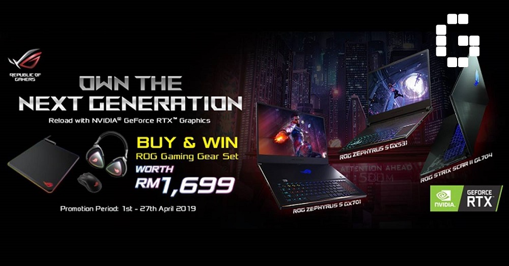 Buy selected ROG RTX laptops and win ROG peripherals worth RM1,699 ...