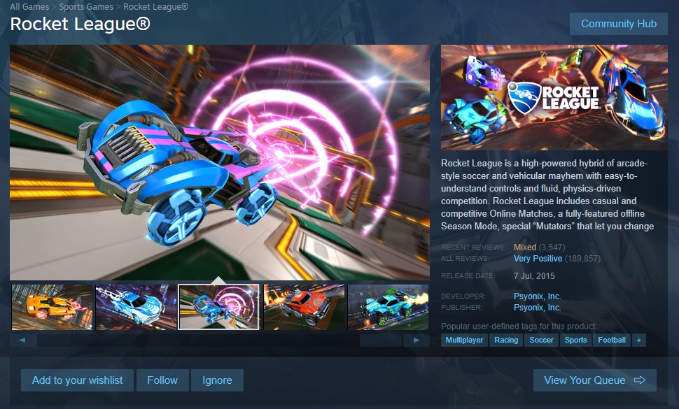 Epic Games bought Rocket League developer Psyonix, causes confusion ...