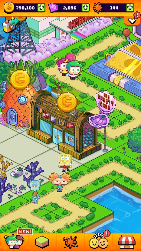 Move in to Nickelodeon's Pixel Town today! - GamerBraves