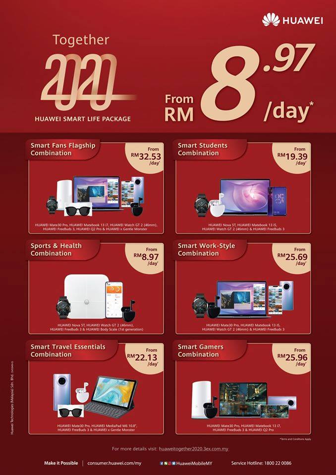 Kickstart your 2020 right with HUAWEI Packages and 12.12 Deals ...