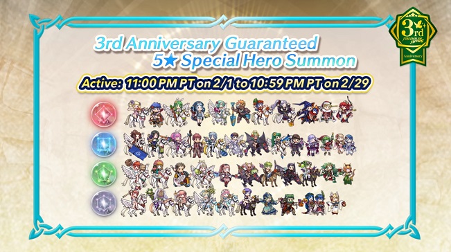 Fire Emblem: Heroes Third Anniversary Channel highlights - GamerBraves