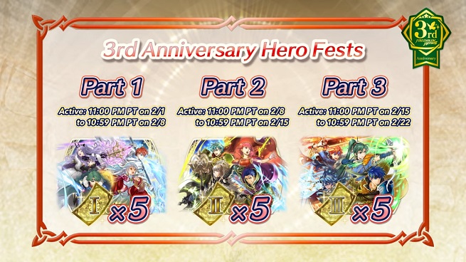 Fire Emblem: Heroes Third Anniversary Channel highlights - GamerBraves