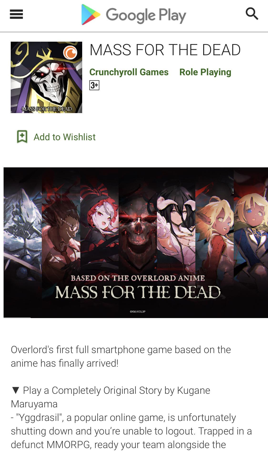 Overlord: MASS FOR THE DEAD coming to global? - GamerBraves