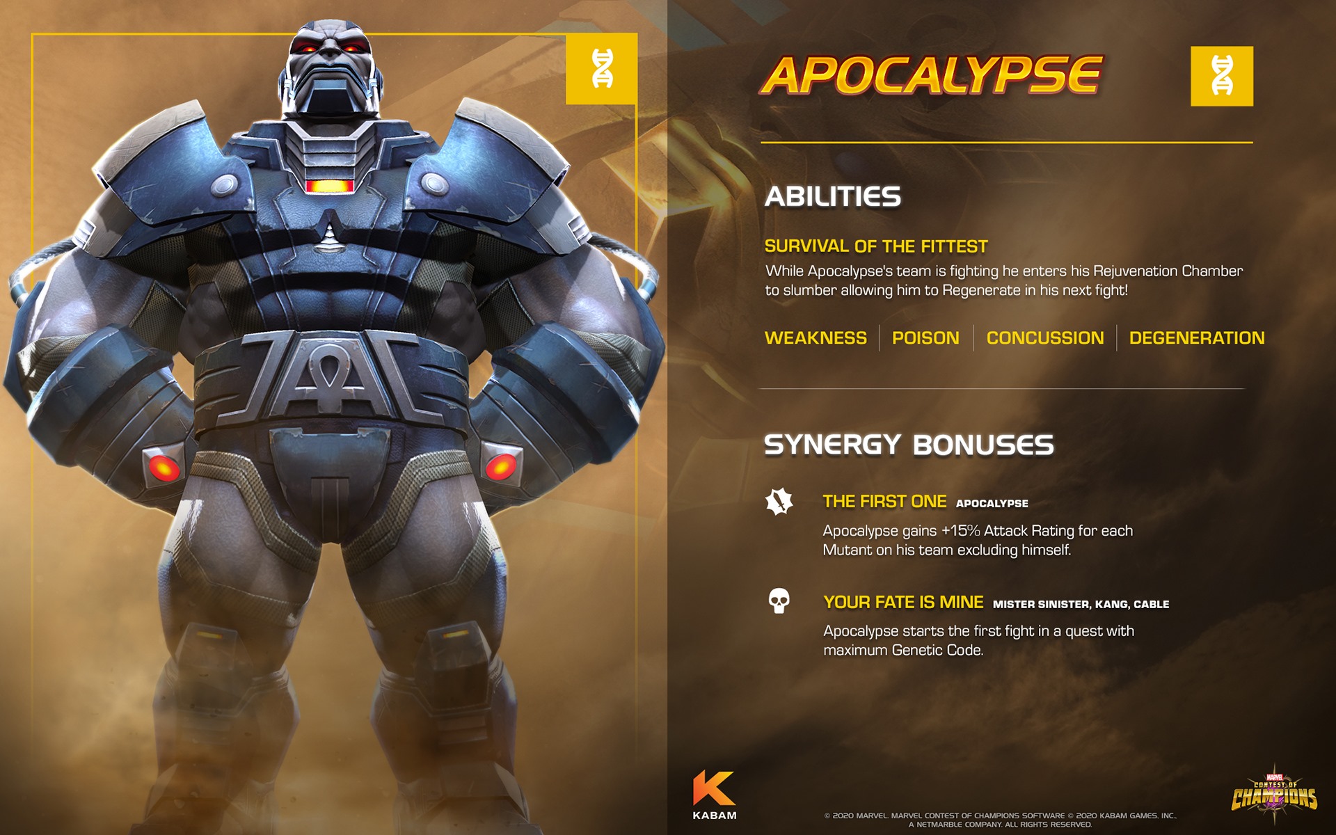 Apocalypse Comes To Contest Of Champions - GamerBraves
