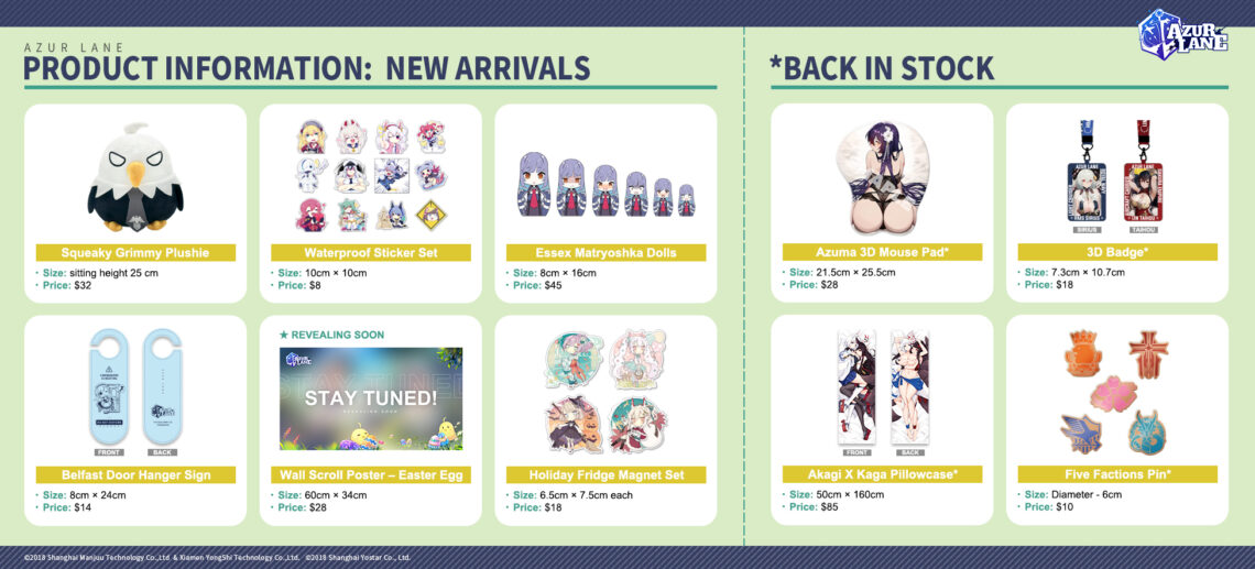 Yostar is selling new Azur Lane merch - GamerBraves