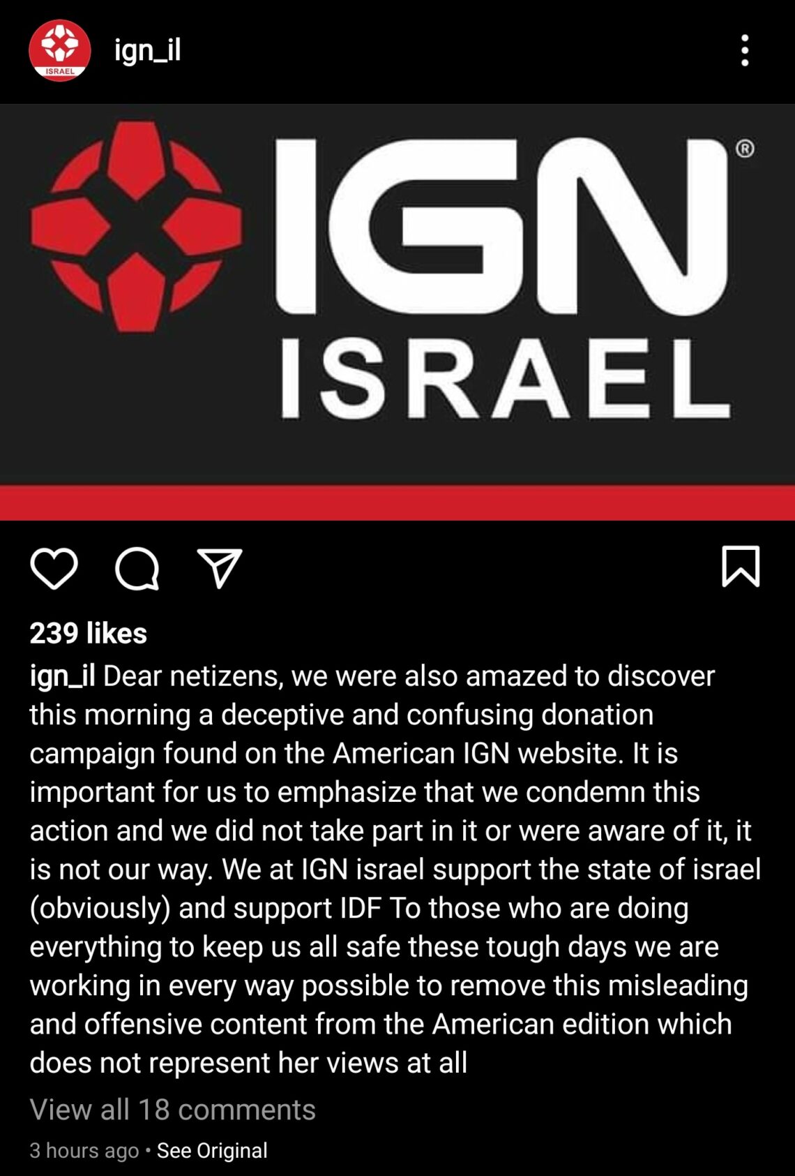 IGN Responds To Palestine Article Takedown By IGN Israel - GamerBraves