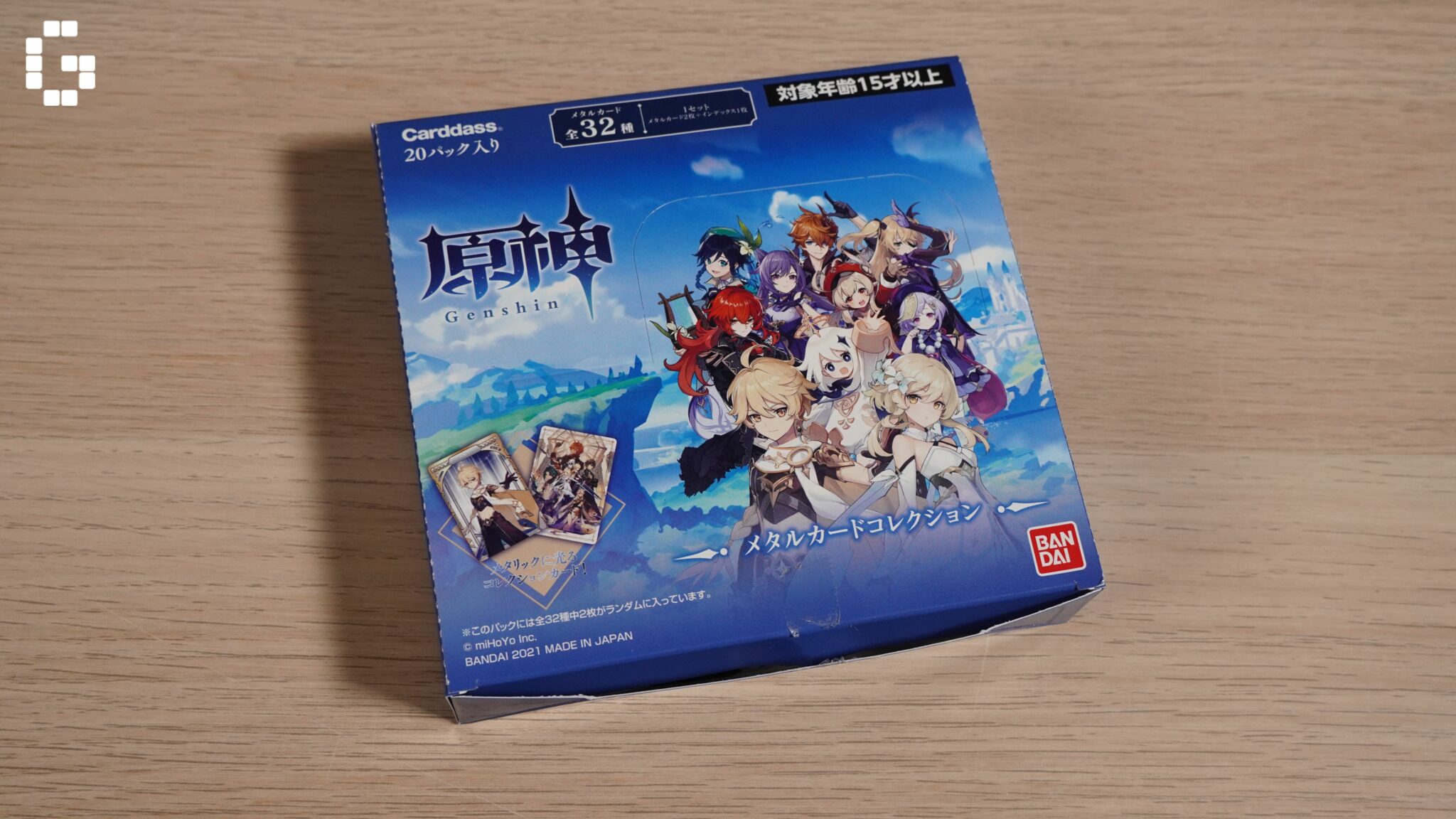 Genshin Impact BANDAI Character Metal Card Collection 32 Cards Anime ...