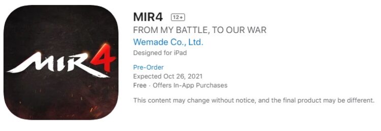 MIR4 Global closed beta starting soon - GamerBraves