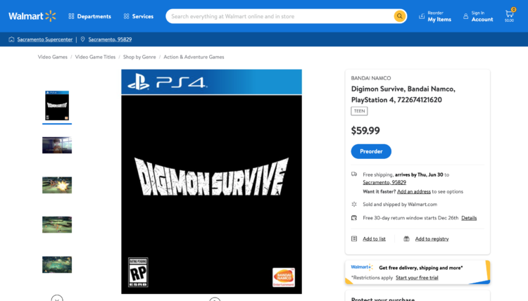 Digimon Survive listed on GameStop with December 2022 release date ...