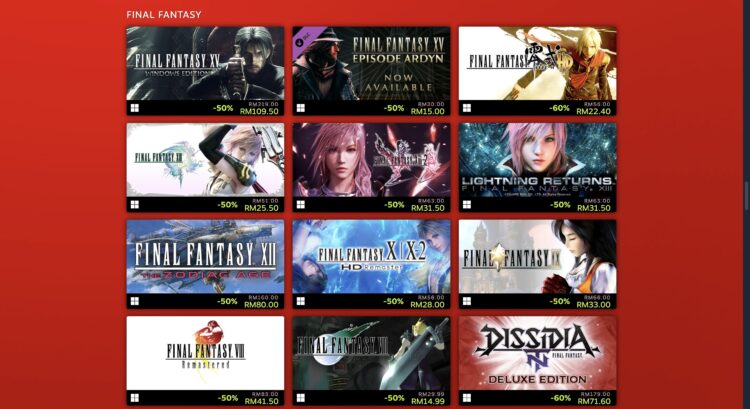 Square Enix Steam Sale Has Final Fantasy and Nier for 50% Off - GamerBraves