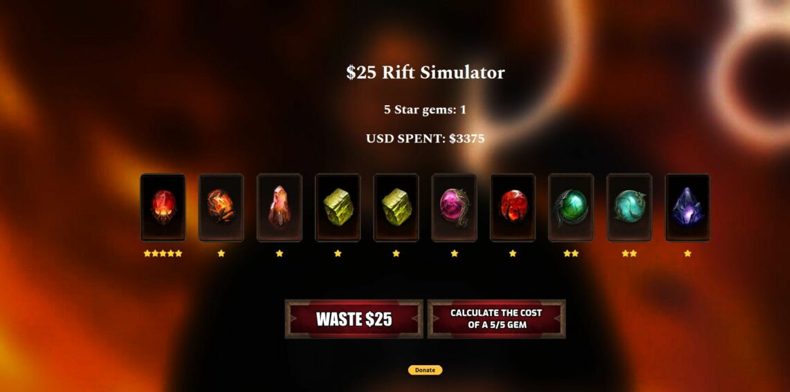 A Fan Has Made a Diablo Immortal Rift Simulator So You Can Whale ...
