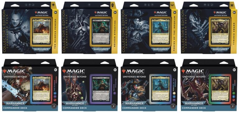 Magic: The Gathering Warhammer 40K Commander Decks arrive October ...