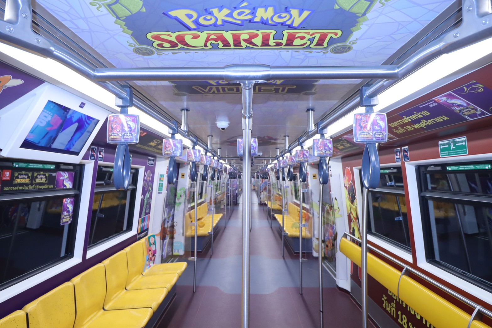 Pokemon Appear On The Bangkok Electric Trains In Thailand - GamerBraves