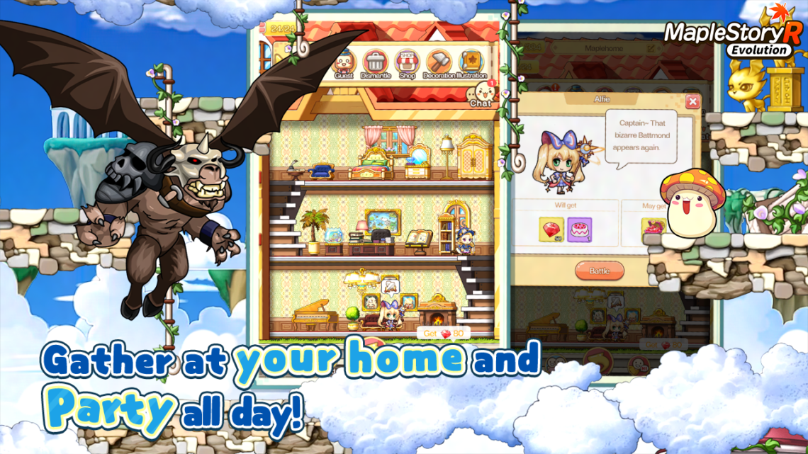 Nexon authorized vertical screen RPG "MapleStory R: Evolution" is open ...