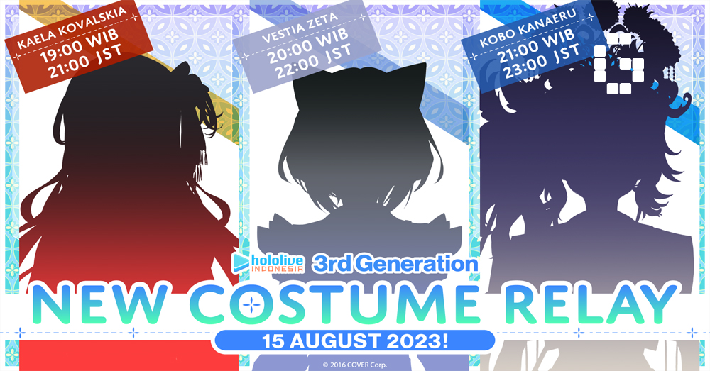 Hololive Indonesia 3rd Generation To Have New Costume Relay Stream ...